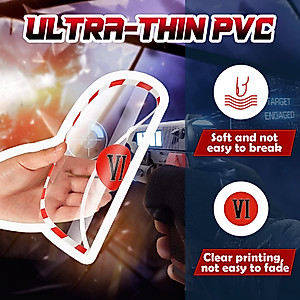 6 Pcs Objective Point Markers, Round Objective Marker Compatible with Military Game, Gaming Miniatures, Gaming Accessory, 0.01 Inch Thick, Miniature Not Included