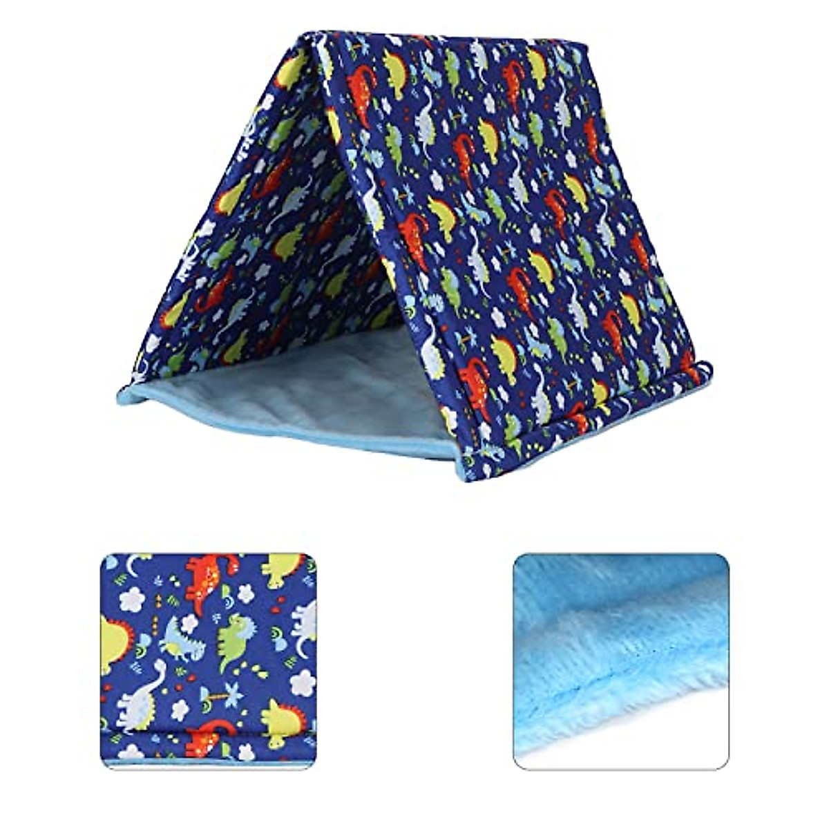 Reptile Sleeping Bed, Soft Warm Lizard Hideout Tent Bed for Bearded Dragon Leopard Gecko Lizard