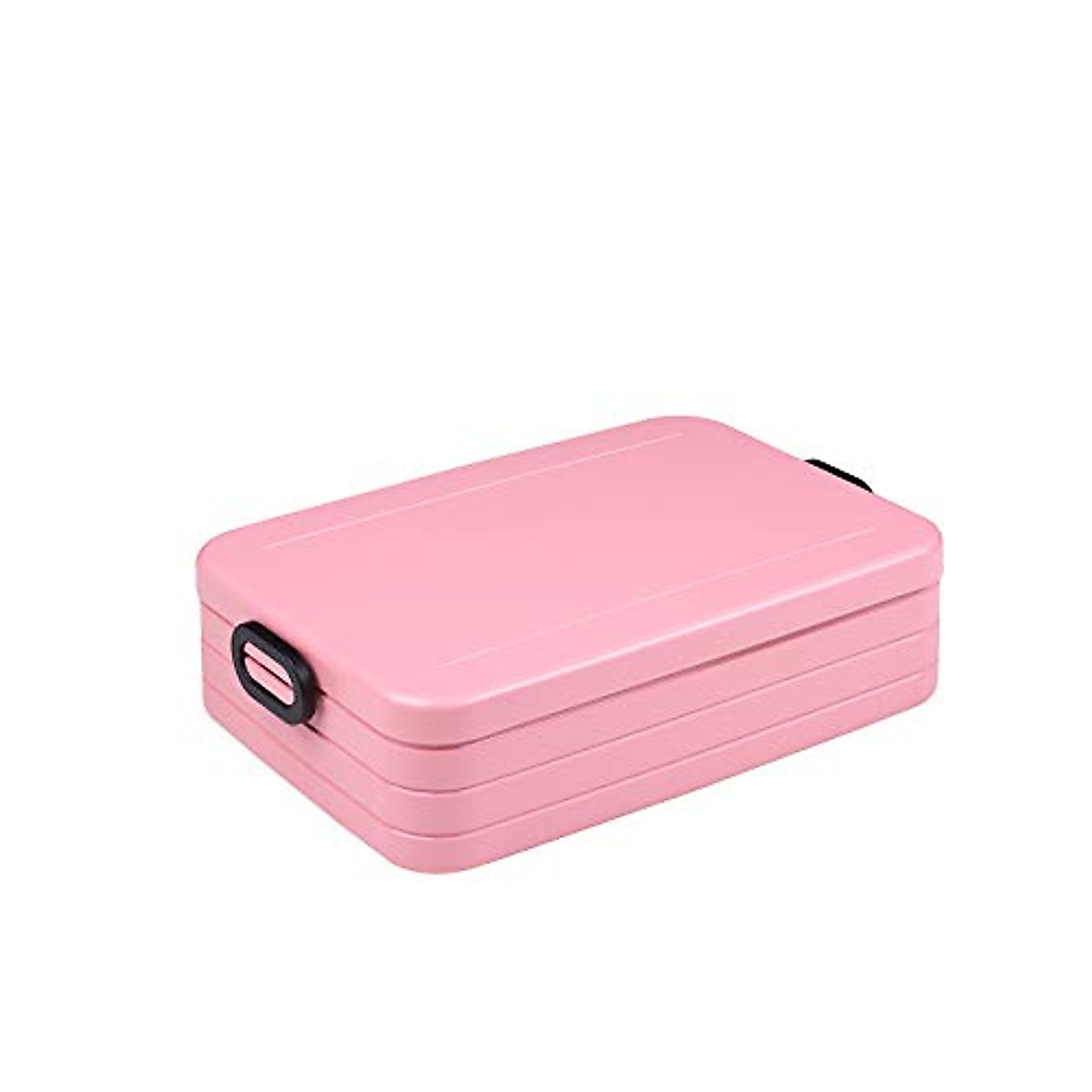 MEPAL, Bento Detachable Lunch Box Large with 2 Compartments for Food Storage and a Fork, Portable, BPA Free, Nordic Pink, Holds 1500ml|51 oz, 1 Count