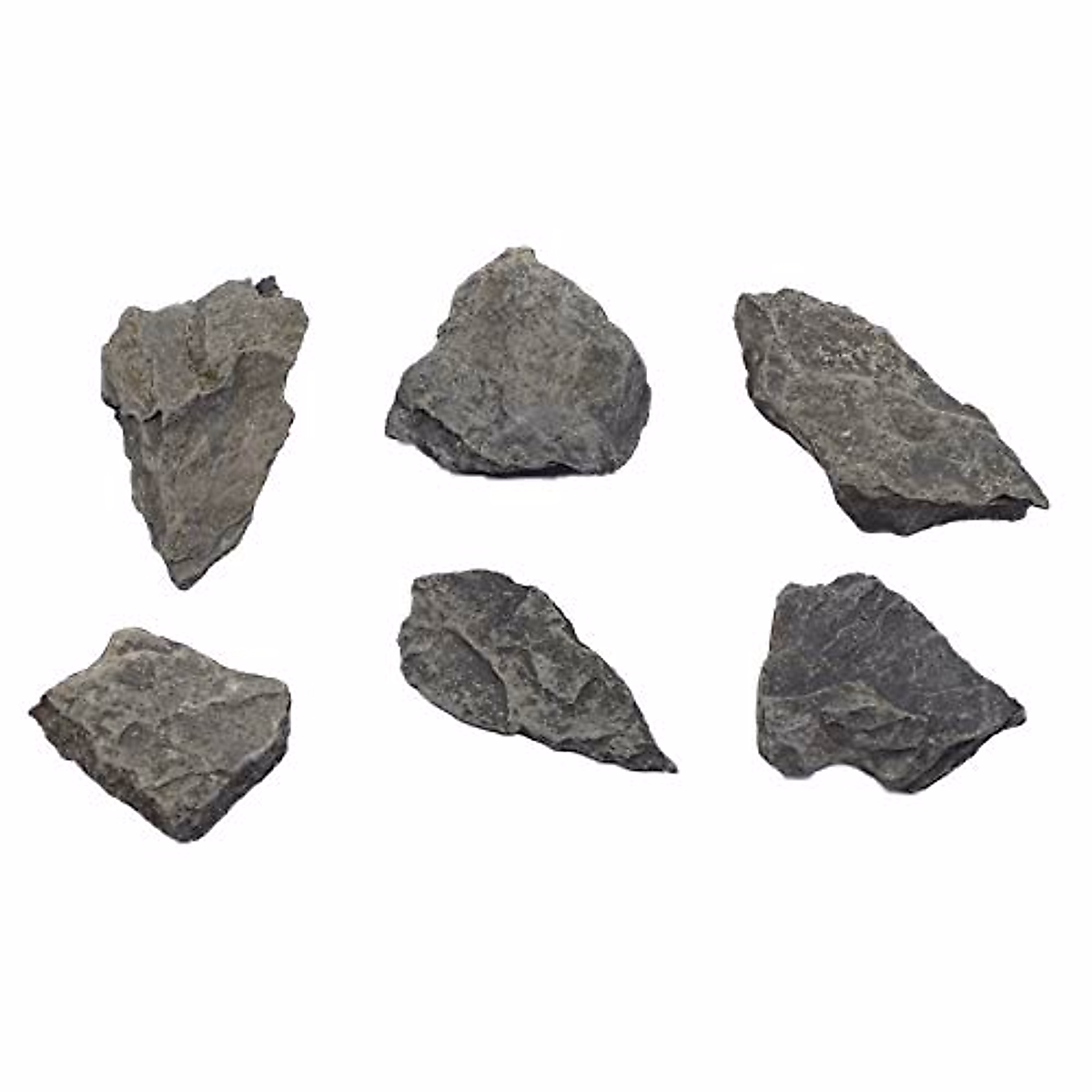 6PK Raw Carbonaceous Shale, Sedimentary Rock Specimens - Approx. 1" - Geologist Selected & Hand Processed - Great for Science Classrooms - Class Pack - Eisco Labs