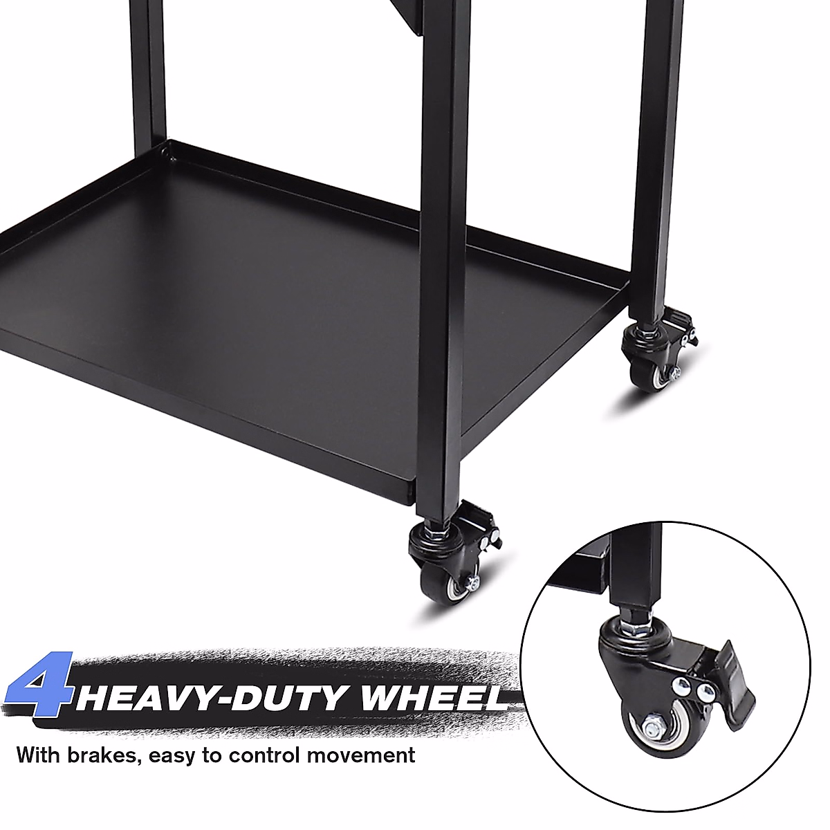 GRANDBUY Vinyl Roll Holder Blueprint Storage Rack Metal Blueprint Storage Cart with Wheels 12 Slots Roll File Holder for Home Office School to Storage kraft paper wrapping paper vinyl rolls