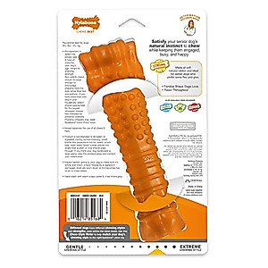 Nylabone Strong Chew Silver Collection Chew Toy for Senior Dogs, Beef Flavor, X-Large/Souper (1 Count)