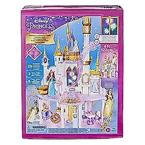 Disney Princess Ultimate Celebration Castle, 4 Feet Tall Doll House with Furniture and Accessories, Musical Fireworks Light Show, Toy for Girls 3 and Up