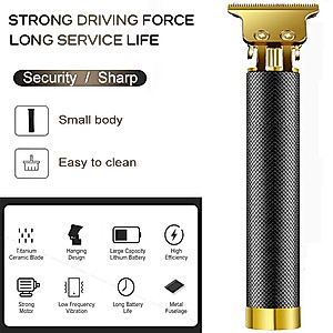 YOUNMI Hair Clippers for Man, Cordless Hair Clippers, Body Hair Trimmer, Professional Hair Clippers, Electric Trimmer for Men IPX4 Waterproof with Comb Guides, USB Rechargeable, Haircut Machine