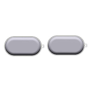 2 Pack DAYJOY Soft TPU Clear case Compatible with B&O Beoplay EQ TWS, Portable Protective Shockproof Case Cover Skin Sleeve with Key Chain for Bang&Olufsen B&O Beoplay EQ(Transparent)