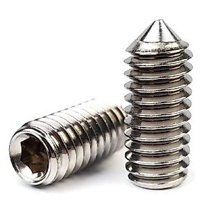 1/4"-20 Socket Set Screws Cone Point 304 Stainless Steel 1/4"-20 x 1/4" Qty 1000