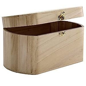 Darice Wood Box with Hinged Lid 14.6 x 24.6 x 13.6mm