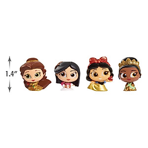 Disney Doorables Glitter and Gold Princess Collection Peek, 8 Blind Bag Inspired Figures, Officially Licensed Kids Toys for Ages 5 Up by Just Play