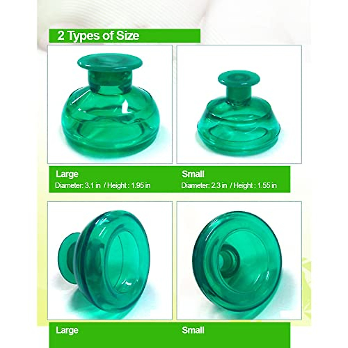 LENITH Soft Mom Palm Cup Small Size For Pressure Drum Massage, Burping Digest Helper