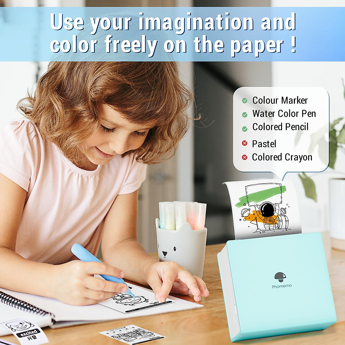 Phomemo White Self-Adhesive Thermal Paper, Glossy Printable Sticker Paper for Phomemo M02/M02 Pro/M02S/M03 Bluetooth Pocket Mobile Printer, Black on White, 50mm x 3.5m, Diameter 30mm, 3-Rolls