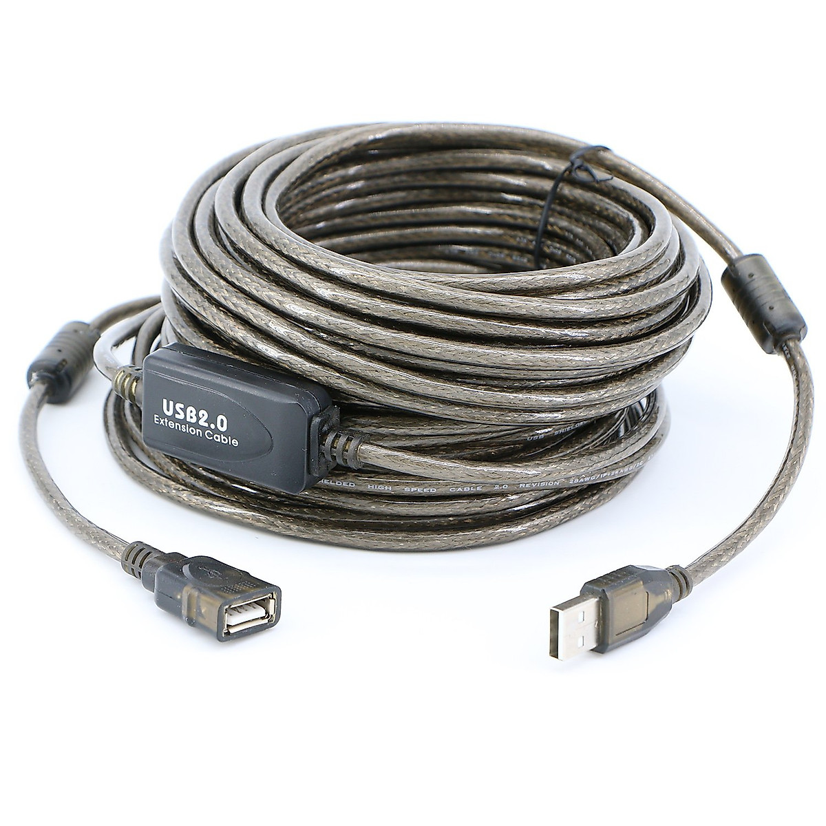 PASOW USB 2.0 A Male to A Female Extension Cable High Speed 480 Mbps (50 Feet(15m))