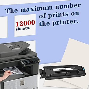 2-Pack TK5152 TK-5152K Black Toner Cartridge Replacement for Kyocera TK-5152K M6035cidn M6535cidn P6035cdn Printer.