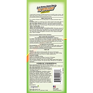 Espree Aloe Herbal Horse Spray | Fly Repellent with Aloe, Sunscreen, and Coat Conditioners | Promotes a Healthy Coat and Protection from The Sun | 32 oz Ready to Use