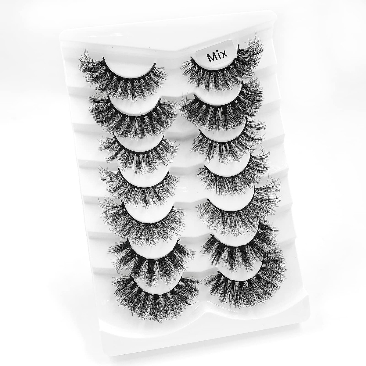 IFLOVEDEKD 7 Styles False Eyelashes 7 Pairs Eyelashes Natural Look 3D Fake Eyelashes 100% Handmade Long Lashes Natural Look Dramatic Lashes Pack Reusable Natural Lashes Soft Fluffy Eye Lashes