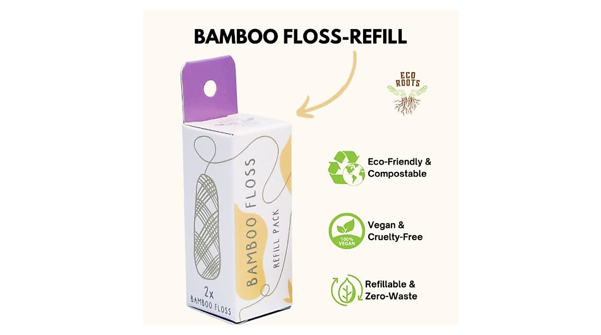 Eco Roots Bamboo Floss - Zero Waste & Vegan Dental Care