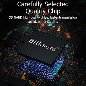 Bliksem SSD 1TB SATA III 6Gb/s Internal Solid State Drive 2.5″ 7mm(0.28″) 3D NAND TLC Chip Up to 550 Mb/s for Laptop and Pc KD650 (Black 1TB)
