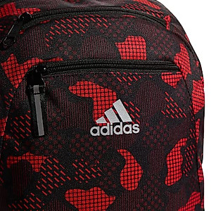 adidas Foundation 6 Backpack, Nomad Digi Camo Vivid Red-Black/Black/Silver Metallic, One Size
