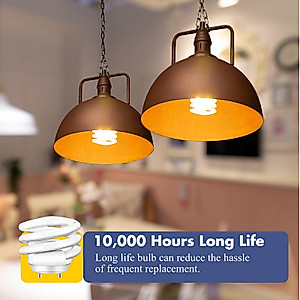 Rossesay 2 Pack 18 Watt Spiral GU24 CFL Light Bulbs, 2700k Soft White 2 Prong Twist and Lock Base Light Bulb, 1000 Lumen Compact Fluorescent Bulbs