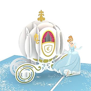 Lovepop Disney's Cinderella Pop Up Card, 5x7-3D Greeting Card, Disney Birthday Cards for Kids, Pop Up Cards for Any Occasion