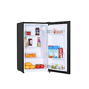 Danby DAR032B1BM 3.2 Cu.Ft. Mini Fridge In Black - Free-Standing All Fridge For Bedroom, Living Room, Kitchen, Dorm