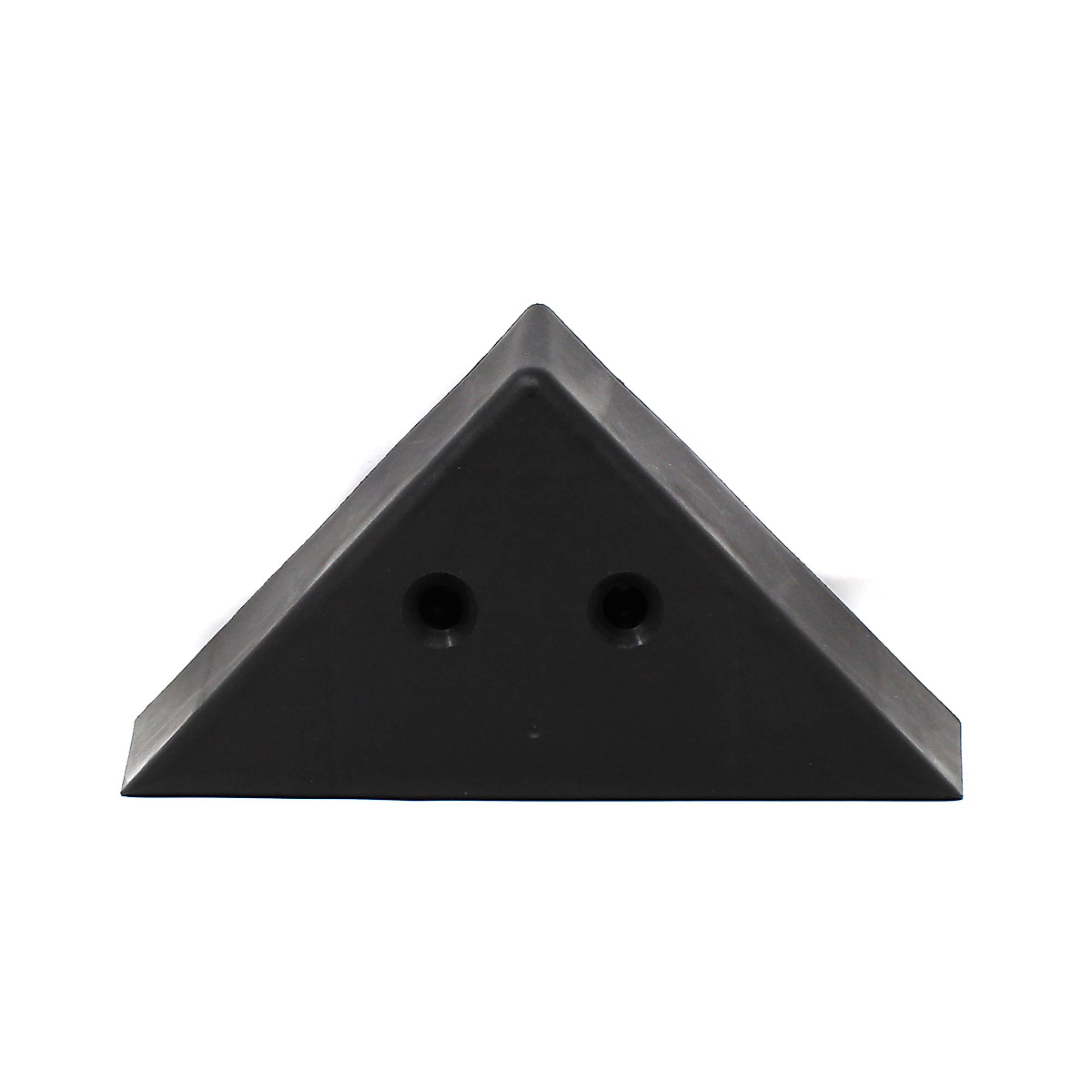 JSP Manufacturing 3" Triangle Plastic Furniture Black Corner Legs - Sofa Couch Chair Ottoman (2 Legs)