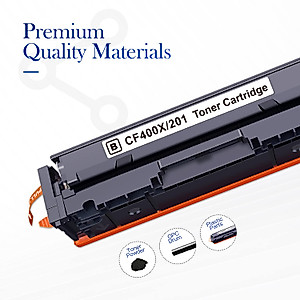 Valuetoner Compatible Toner Cartridge Replacement for HP 201X 201A CF401X CF402X CF403X High Yield for Color Laserjet Pro MFP M277dw M252dw M277 M252 M277n M252n Printer (3-Pack, Cyan Magenta Yellow)