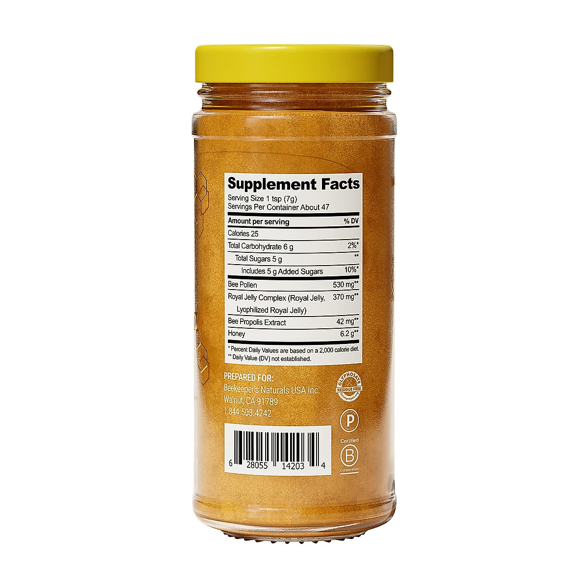 Superfood Honey by Beekeeper's Naturals - Bee Pollen, Royal Jelly, Propolis, Honey - Natural Energy, Immune Support, Mental Clarity, Athletic Performance (11.6 oz)