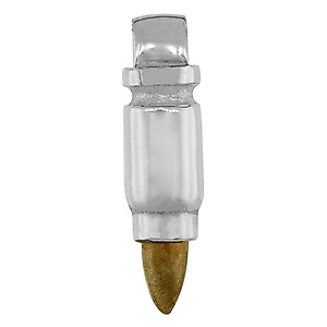 Sterling Silver Bullet Pendant Gold Plated Point 3/4 inch tall No Chain