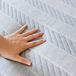 Leesa Studio 10" Mattress, Queen Size, Cooling Memory Foam / CertiPUR-US Certified / 100-Night Trial, Heather-blue