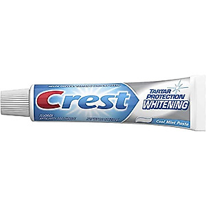 Crest Tartar Protection Whitening Cool Mint Paste Anticavity Toothpaste 8.2 Ounce Tube (Pack of 4)