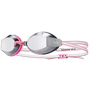TYR Blackops 140 EV Racing Mirrored Goggles for Women - Gold/Mint