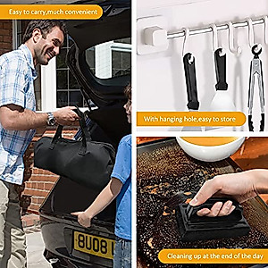 Griddle Accessories,15 Pcs Flat top Grill Accessories Kit for Blackstone,Grilling Tools Set with Spatula, Basting Cover, Scraper, Tongs, Egg Mold & Carry Bag for Outdoor BBQ, Teppanyaki and Camping