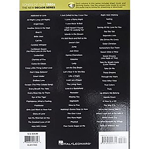 Songs of the 1980s: The New Decade Series with Online Play-Along Backing Tracks