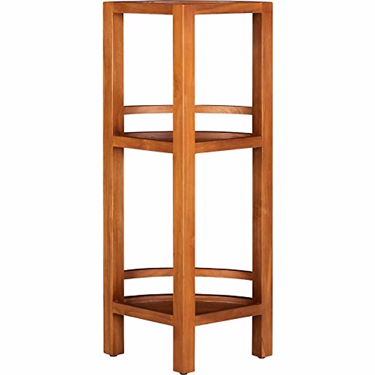 Signature Hardware 453410 Yuhan 12-1/4" Teak Wood Bathroom Shelf
