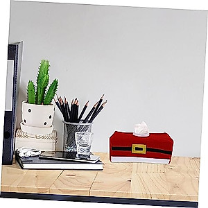 Ciieeo 2pcs Box Paper Cover Holder Holiday Toilet Paper Cover Christmas Paper Cover Drink Dispensers Red Paper Towel Holder Paper Towel Dispenser Paper Box for Christmas Storage Box Tray