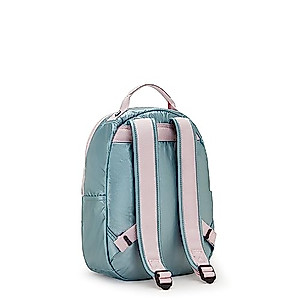 Kipling Seoul Small Metallic Tablet Backpack Fairy Green Met