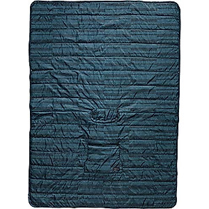 Therm-a-Rest Honcho Poncho Wearable Hoodie Blanket, Blue Print