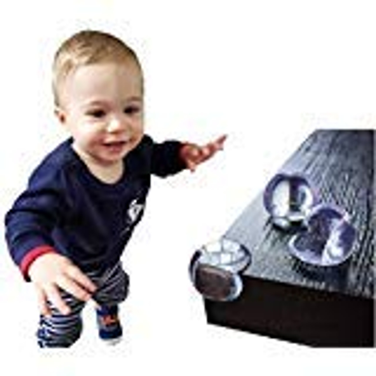 Safety Corner Protectors - 20 Pieces - Soft Clear Gel - Removeable - Baby-Proof Sharp Corners