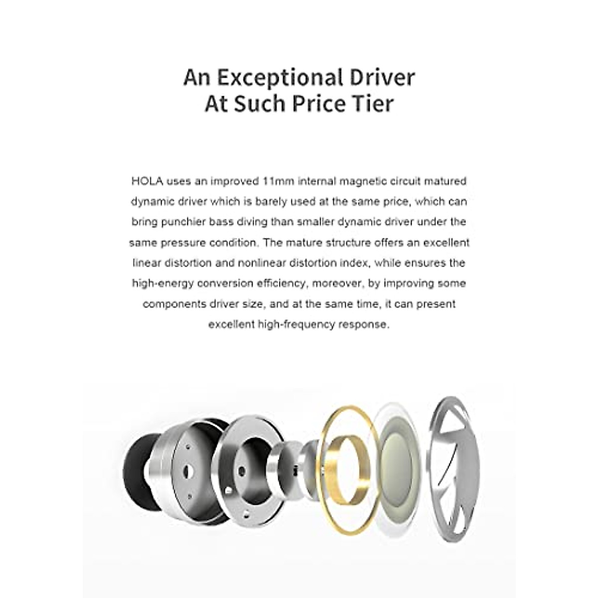 Truthear HOLA Earphone Dynamic in-Ear Minitors with 0.78 2Pin Interchangeable Cable