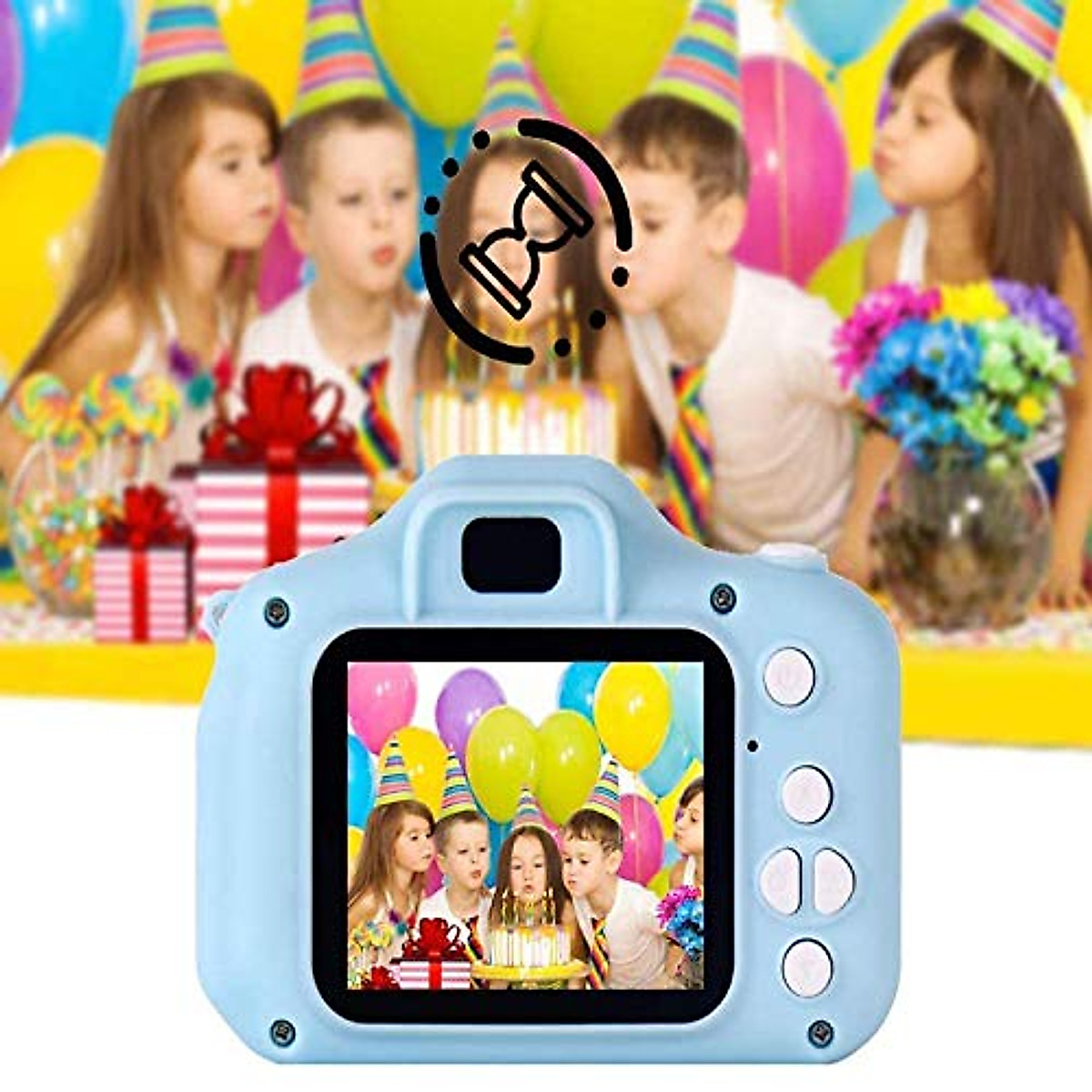 Digital Camera for Kids, Selfie Digital Video Recorder Camera with 2 Inch and 32GB SD Card for 3-10 Year Old Kids (Blue)