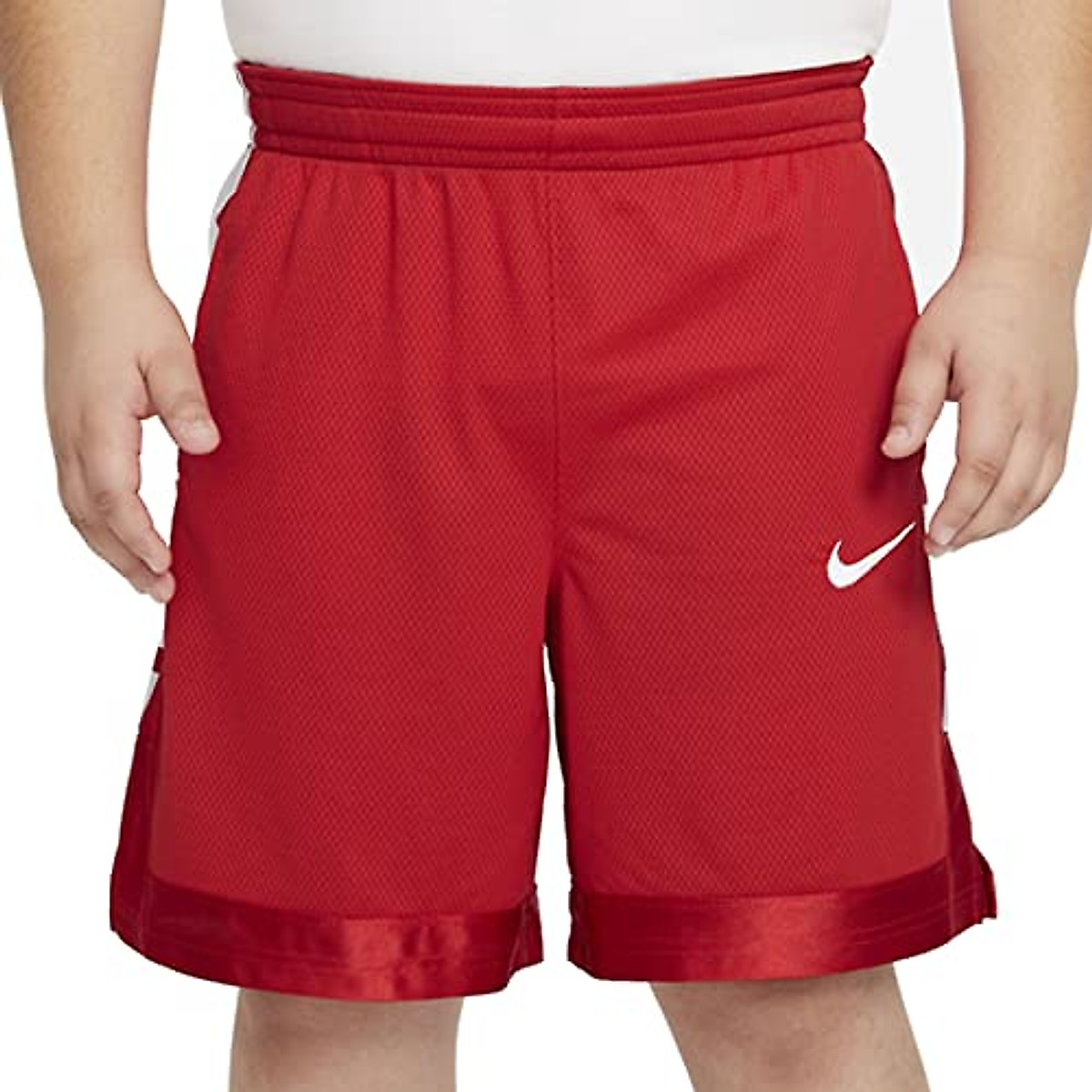 Nike Boy's Dry Shorts Elite Stripe (Little Kids/Big Kids) University Red/White LG (14-16 Big Kid)