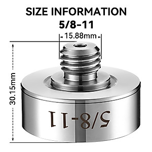 Dreyoo Grinder Lock to 5/8''-11 Thread, Compatible with XLOCK Angle Grinder Cutting Blade, Stainless Steel Diamond Core Drill Bit Adapter