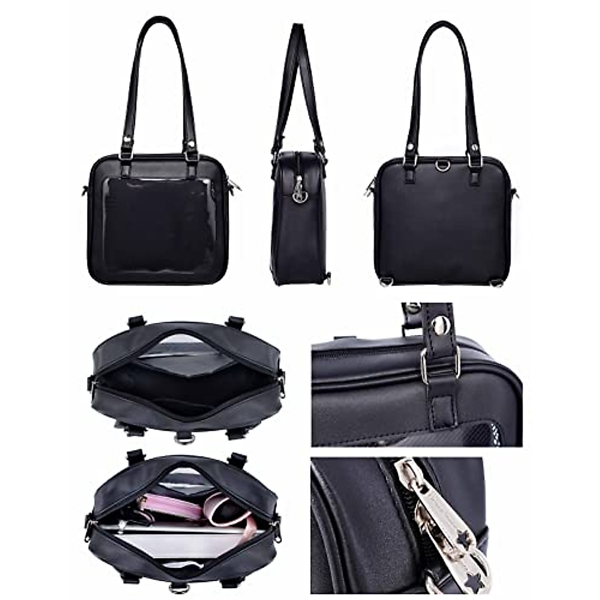 Soutrend Women Ita Bag Anime Crossbody Shoulder Bag Backpack Purse Satchel Bag with Removable Insert