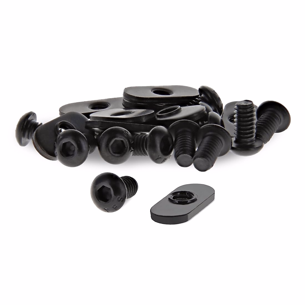 8020, 3393, 10 Series Bolt Combo, 1/4-20 x 0.5 Inch Button Head Socket Cap Screw with Slide in Economy T-Nut Steel Hardware 80/20 Nuts and Bolts Set (12 Pack)