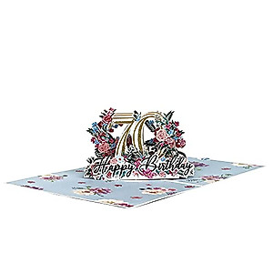 TRUANCE Pop Up Card, 70 Th Birthday Card, Happy Birthday Gift For Men, Women, Brother, Sister, Mom, Dad And Friend