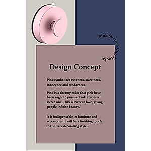 2PCS Suction Cup Hook(Pink)- Shower Suction Hooks for Towel Loofah Bathrobe -Towel Hooks for Glass Door Windows-Waterproof Utility Hooks for Kitchen Utensils-Damage Free Installation