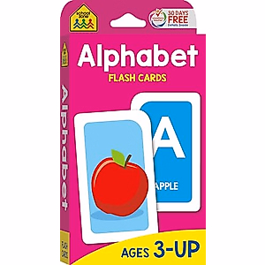 School Zone Get Ready for School Flash Cards: Learn the Alphabet & Numbers Combo Pack, Preschool, Kindergarten, ABCs, Uppercase and Lowercase Letters, Numbers, Counting, and More