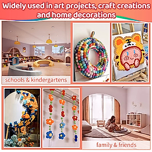 Iooleem Multi-Color Pom Poms, 300pcs 1inch, Pom Poms for Arts and Crafts, Pom Pom Balls, Craft Pom Poms.