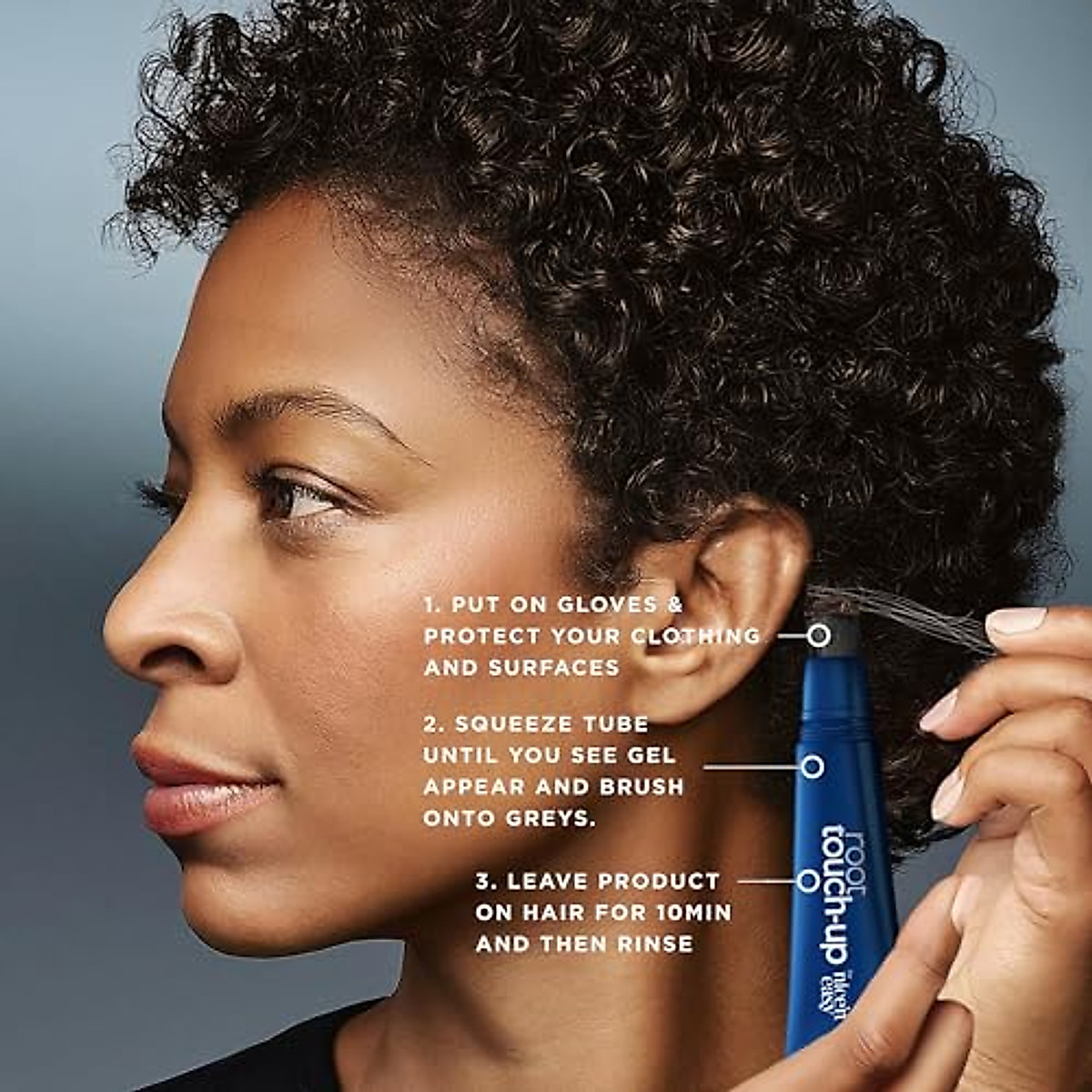 Clairol Root Touch-Up Semi-Permanent Hair Color Blending Gel, 6 Light Brown, Pack of 1