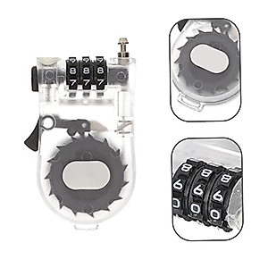 NOLITOY 2pcs Snowboard Security Lock Snowboard Locks Boots Safety Lock Portable Lock Stroller Locks Coded Lock Baby Snowboard Bike Compact Lock Sporting Goods Steel Wire Travel Telescopic